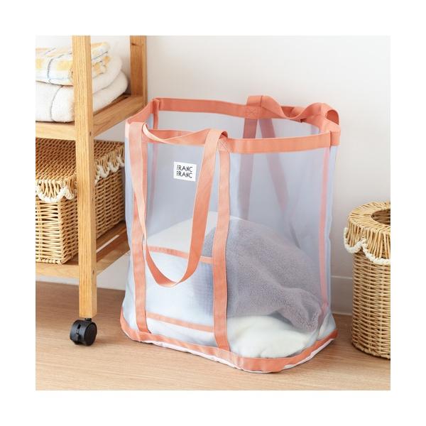 ※このアイテムは返品・交換対象外商品です。ZOZO問い合わせ番号:107149991ショップ:Francfranc，フランフランブランド:Francfranc，フランフラン商品名:メッシュランドリーバッグ ブルー×オレンジカテゴリ:インテリ...