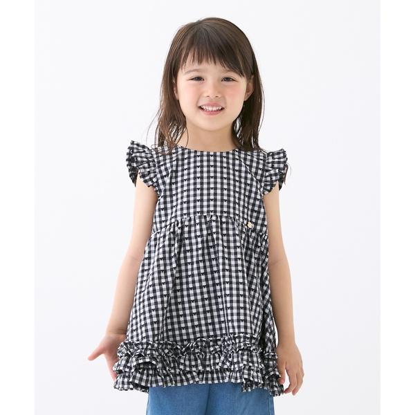 ZOZO問い合わせ番号:107150013ショップ:petit main，プティマインブランド:petit main，プティマイン商品名:ハートギンガムチュニックカテゴリ:ワンピース/ドレス>チュニックブランド品番:9662233素材...