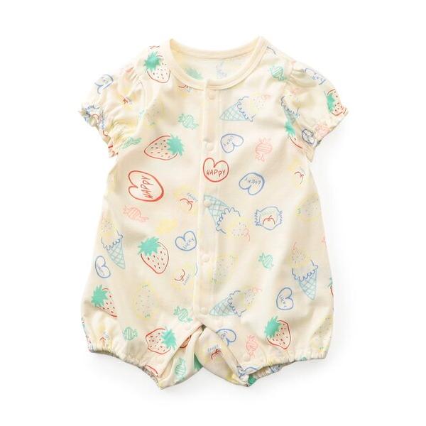 ※このアイテムは返品・交換対象外商品です。ZOZO問い合わせ番号:107150287ショップ:F.O.Online Store，エフオーオンラインストアブランド:Ampersand，アンパサンド商品名:【接触冷感/リンク】総柄ひんやりロンパ...