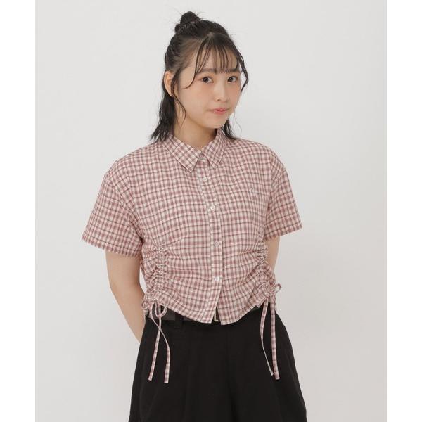 『セール実施中』ZOZO問い合わせ番号:107150389ショップ:GLOBAL WORK，グローバルワークブランド:GLOBAL WORK，グローバルワーク商品名:シャーリングチェックシャツ/AND YUA ANY/670081カテゴリ:...