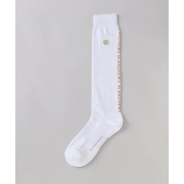 ※このアイテムは返品・交換対象外商品です。ZOZO問い合わせ番号:107150740ショップ:the HOUSE，ザハウスブランド:St ANDREWS，セントアンドリュース商品名:ロゴハイソックス (WOMENS)カテゴリ:レッグウェア&...