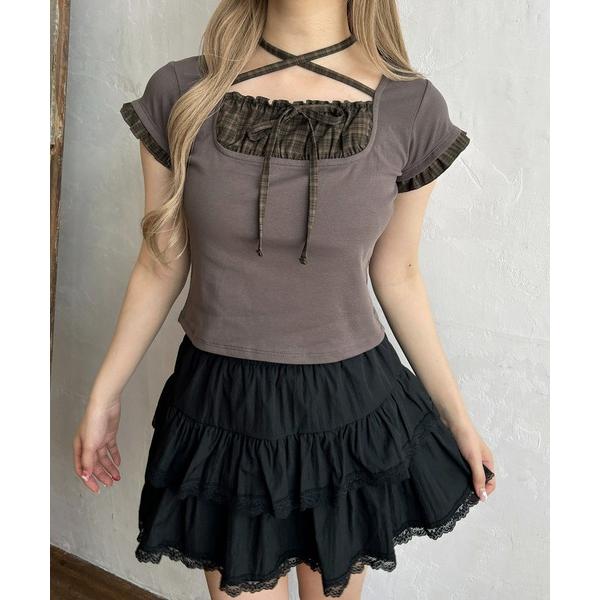 ZOZO問い合わせ番号:107152256ショップ:WEGO，ウィゴーブランド:PHILLY，フィリー，WEGO，ウィゴー商品名:チェックレイヤードチョーカーTカテゴリ:トップス>Tシャツ/カットソーブランド品番:PL26SM05-L...