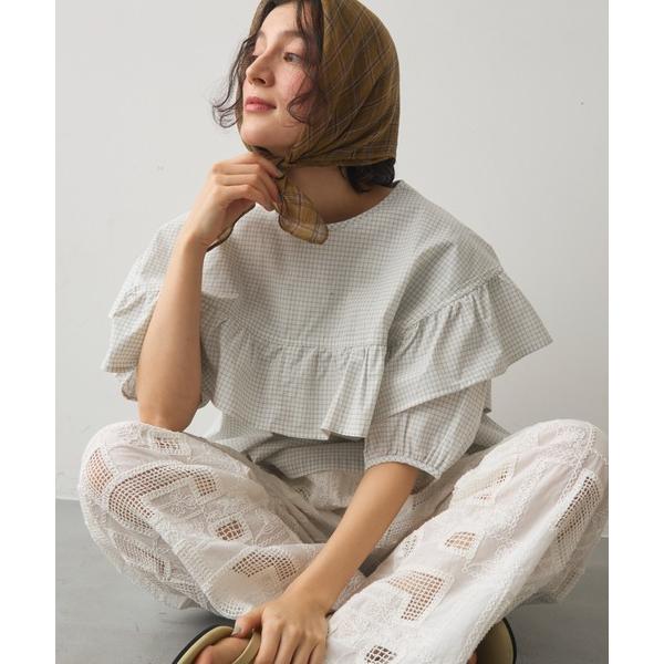 ZOZO問い合わせ番号:107153307ショップ:Crisp，クリスプブランド:Crisp，クリスプ商品名:front frill puff blouse / フロントフリルパフブラウスカテゴリ:トップス>シャツ/ブラウスブランド品...