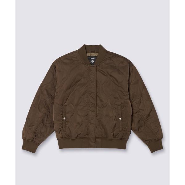 『タイムセール実施中』ZOZO問い合わせ番号:107153837ショップ:VANS，ヴァンズブランド:VANS，バンズ商品名:ウィメンズ BENNETT キルテッド ボマージャケット / Bennett Quilted Bomber TUR...