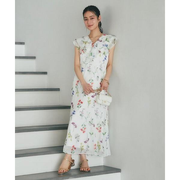 ZOZO問い合わせ番号:107153907ショップ:La boutique BonBon，ラブティックボンボンブランド:La boutique BonBon，ラブティックボンボン商品名:ボタニカルプリントラッフルワンピースカテゴリ:ワンピー...