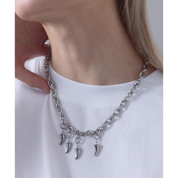 ZOZO問い合わせ番号:107155088ショップ:EMMA CLOTHES，エマ クローズブランド:EMMA CLOTHES，エマクローズ商品名:chain claw necklace / チェーンクローネックレス【黒色コラボ】カテゴリ:...