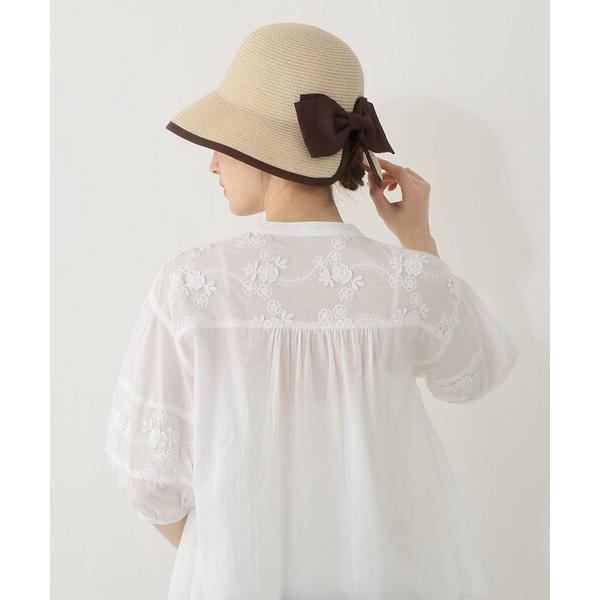 ZOZO問い合わせ番号:107190356ショップ:Afternoon Tea LIVING，アフタヌーンティー・リビングブランド:Afternoon Tea，アフタヌーンティー商品名:洗えるリボンバックカットUVハットカテゴリ:帽子&gt...
