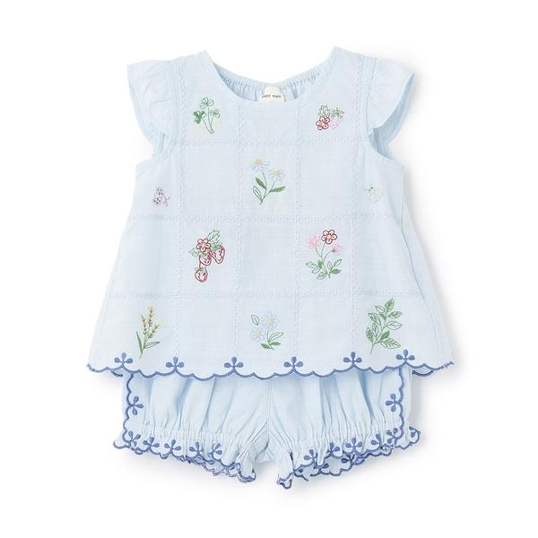 ※このアイテムは返品・交換対象外商品です。ZOZO問い合わせ番号:107190456ショップ:petit main，プティマインブランド:petit main，プティマイン商品名:【リンク】インド綿ボタニカル刺しゅうセットアップカテゴリ:マ...