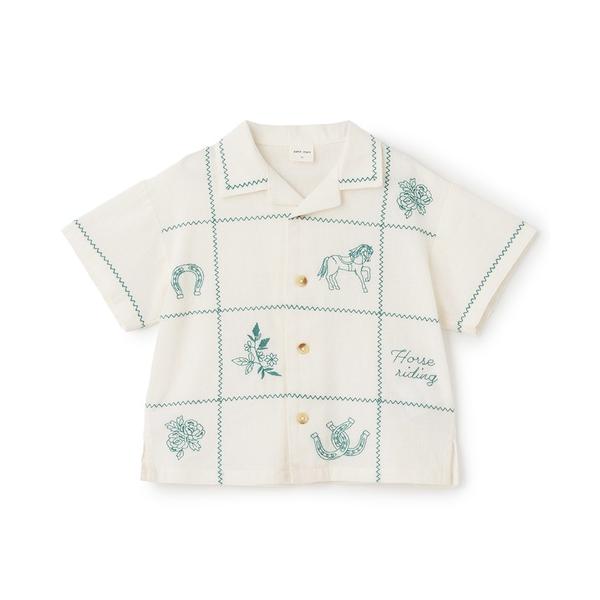 ZOZO問い合わせ番号:107190465ショップ:petit main，プティマインブランド:petit main，プティマイン商品名:【リンク】インド綿刺しゅうシャツカテゴリ:トップス>シャツ/ブラウスブランド品番:9562208...