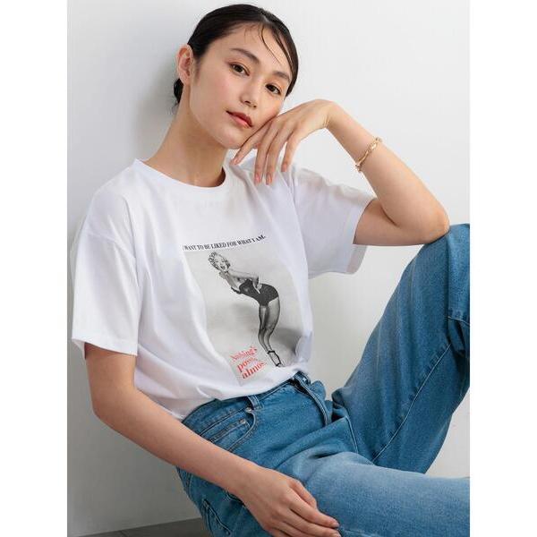 『セール実施中』ZOZO問い合わせ番号:107190728ショップ:Te chichi，テチチブランド:Te chichi，テチチ商品名:マリリンモンローモノクロフォトTシャツカテゴリ:トップス>Tシャツ/カットソーブランド品番:22...