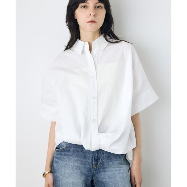 ZOZO問い合わせ番号:107191244ショップ:AZUL BY MOUSSY，アズールバイマウジーブランド:AZUL BY MOUSSY，アズールバイマウジー商品名:フロントタック半袖ドルマンブラウスカテゴリ:トップス>シャツ/ブ...