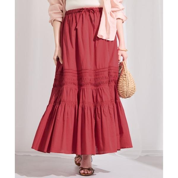ZOZO問い合わせ番号:107192088ショップ:COHINA STORE，コヒナストアブランド:COHINA，コヒナ商品名:【Made in India】ピンタックティアードスカート 【低身長・小柄女性】カテゴリ:スカート>スカー...