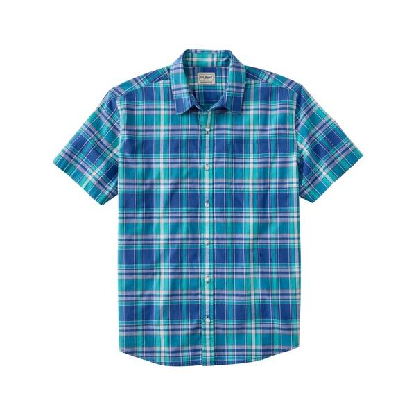 ZOZO問い合わせ番号:107192129ショップ:L.L.Bean，エル・エル・ビーンブランド:L.L.Bean，エルエルビーン商品名:マドラス・シャツ、半袖　スライトリー・フィット 米国フィット・レギュラーカテゴリ:トップス>シャ...