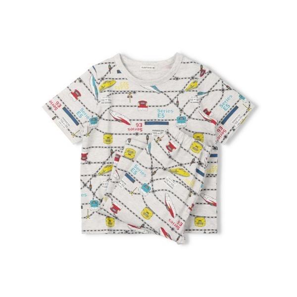 ZOZO問い合わせ番号:107192310ショップ:こどもの森e-shop，コドモノモリイーショップブランド:Kids Foret，キッズフォーレ商品名:JR新幹線電車柄半袖パジャマカテゴリ:ルームウェア>ルームウェア/パジャマブラン...