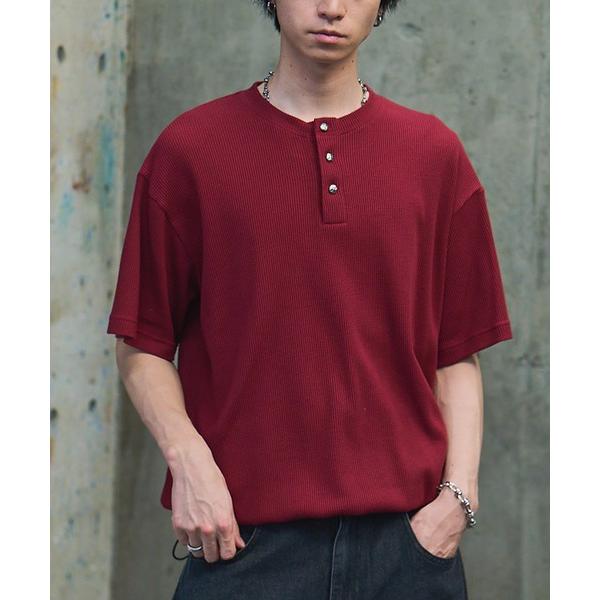 ZOZO問い合わせ番号:107192808ショップ:CONFIRM，コンファームブランド:ILL'S，イルズ商品名:THERMAL DRAWSTRING HENLEY NECK T-SHIRT / サーマル ドローストリング ヘンリーネック...