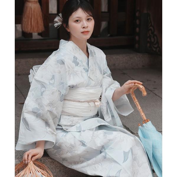 『タイムセール実施中』ZOZO問い合わせ番号:107194958ショップ:utatane，ウタタネブランド:utatane，ウタタネ商品名:浴衣3点セット 透き通る百合カテゴリ:水着/着物・浴衣>浴衣ブランド品番:5010312211...
