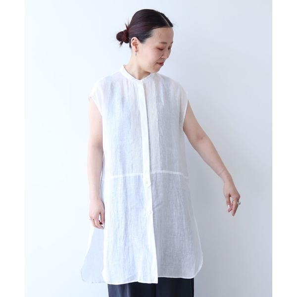 ZOZO問い合わせ番号:107195152ショップ:bulle de savon，ビュルデサボンブランド:yuni，ユニ　，bulle de savon，ビュルデサボン商品名:60/1Linen french sleeve long blo...