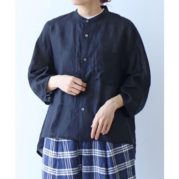 ZOZO問い合わせ番号:107195153ショップ:bulle de savon，ビュルデサボンブランド:yuni，ユニ　，bulle de savon，ビュルデサボン商品名:60/1Linen cocoon sleeves blouseカ...