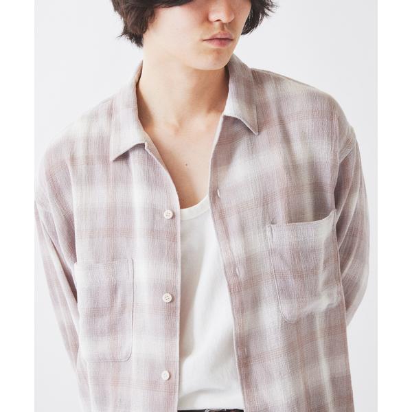 ZOZO問い合わせ番号:107195285ショップ:JOURNAL STANDARD，ジャーナルスタンダードブランド:JOURNAL STANDARD relume，ジャーナルスタンダード　レリューム商品名:TCガーゼ オンブレチェック シ...