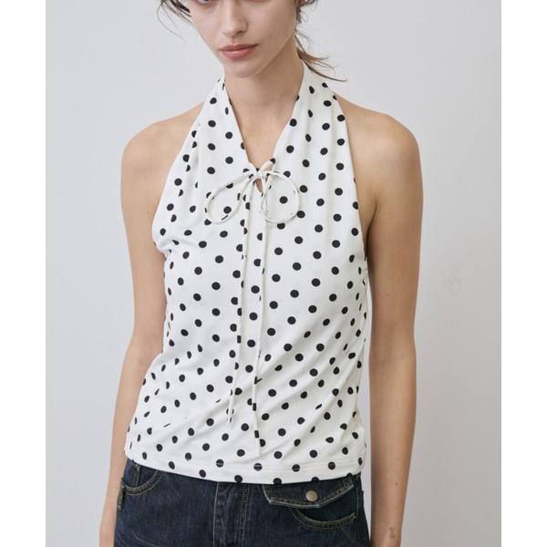 ZOZO問い合わせ番号:107195379ショップ:Avenue，アヴェニューブランド:Rohwel，ローウェル商品名:Dot Halter Neck Tops / ドットホルターネックトップスカテゴリ:トップス>タンクトップブランド...