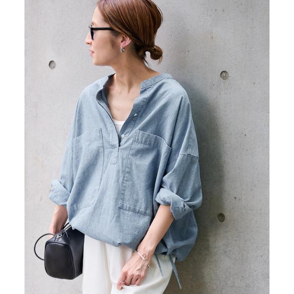 ZOZO問い合わせ番号:107195739ショップ:Spick &amp; Span，スピック アンド スパンブランド:FRAMeWORK，フレームワーク商品名:≪WEB限定 /追加≫ダンガリードロストシャツ 3カテゴリ:トップス>シ...