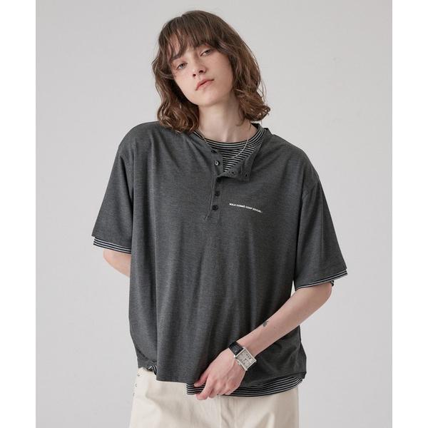 ZOZO問い合わせ番号:107195868ショップ:MUHET，ミュエータブランド:ONCILY，オンシェリー商品名:BORDER LAYERED HENLEY TEE ”SET” / ボーダーレイヤードヘンリートップスセットカテゴリ:トッ...