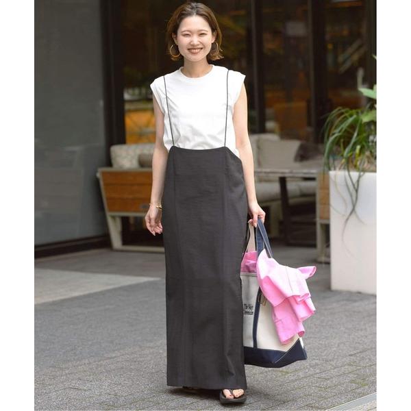 ZOZO問い合わせ番号:107195893ショップ:IENA，イエナブランド:SLOBE IENA，スローブイエナ商品名:《2枚セット/WEB限定/追加2》アイラインキャミワンピース×ノースリーブTEEセットカテゴリ:ワンピース/ドレス&g...