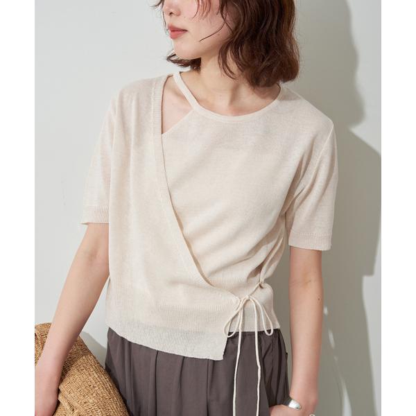 ZOZO問い合わせ番号:107195914ショップ:IENA，イエナブランド:FLEK，フレック，SLOBE IENA，スローブイエナ商品名:《追加》FLEK/フレック ショルダーカットアウトニットカテゴリ:トップス>ニット/セーター...