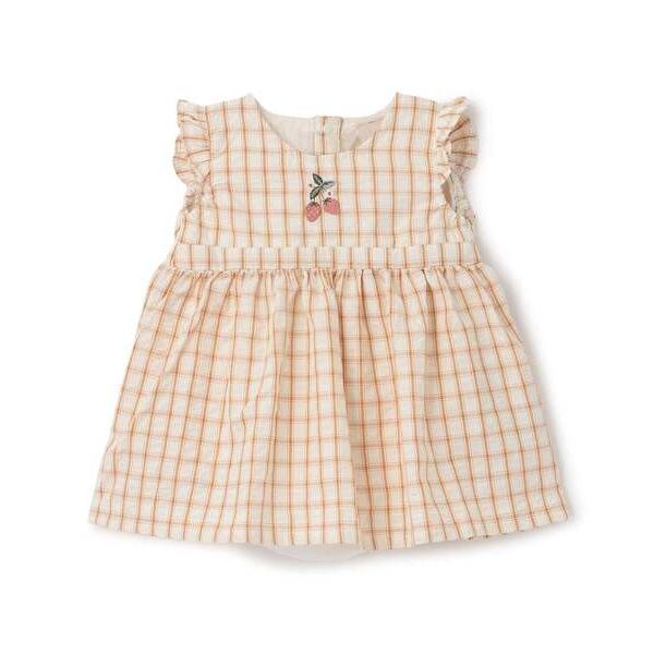 ※このアイテムは返品・交換対象外商品です。ZOZO問い合わせ番号:107231306ショップ:petit main，プティマインブランド:petit main，プティマイン商品名:【WEB別注】チェックOPロンパース/Eカテゴリ:ママ＆ベビ...
