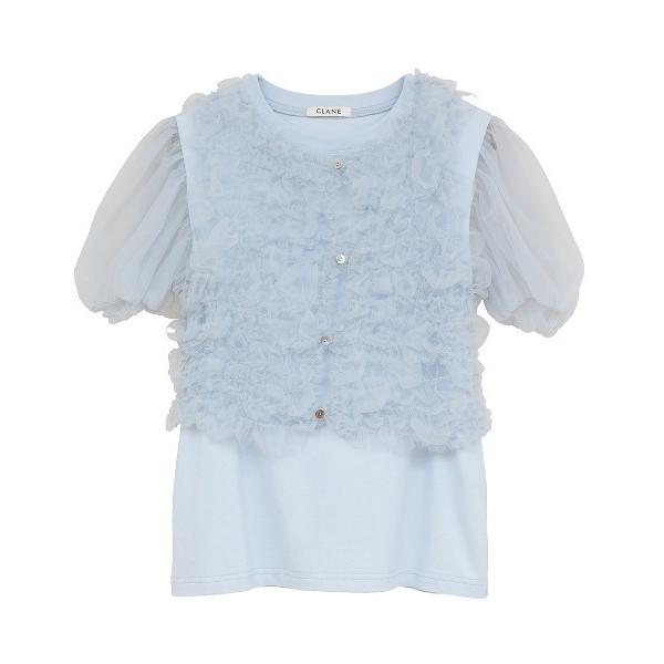 ZOZO問い合わせ番号:107231368ショップ:STUDIOUS WOMENS，ステュディオス ウィメンズブランド:CLANE，クラネ，STUDIOUS，ステュディオス商品名:【CLANE/クラネ】TULLE VEST LAYERED ...