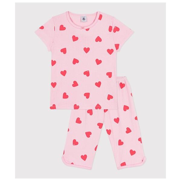 ZOZO問い合わせ番号:107231532ショップ:PETIT BATEAU，プチバトーブランド:PETIT BATEAU，プチバトー商品名:ハートプリント半袖パジャマカテゴリ:ルームウェア>ルームウェア/パジャマブランド品番:A0F...