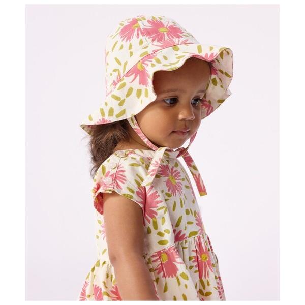 ZOZO問い合わせ番号:107231540ショップ:PETIT BATEAU，プチバトーブランド:PETIT BATEAU，プチバトー商品名:紐つきフラワープリントクロシェカテゴリ:帽子>ハットブランド品番:A0FDU素材:身生地/裏...