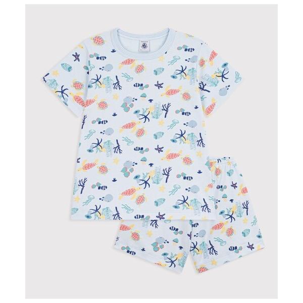 ZOZO問い合わせ番号:107231565ショップ:PETIT BATEAU，プチバトーブランド:PETIT BATEAU，プチバトー商品名:プリント半袖パジャマカテゴリ:ルームウェア>ルームウェア/パジャマブランド品番:A0F98A...