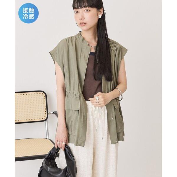 ZOZO問い合わせ番号:107231670ショップ:AMERICAN HOLIC，アメリカンホリックブランド:AMERICAN HOLIC，アメリカンホリック商品名:【接触冷感】Wポケットベストカテゴリ:ジャケット/アウター>その他ア...