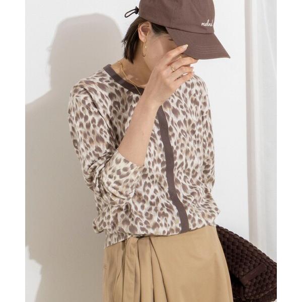 ZOZO問い合わせ番号:107232505ショップ:NOLLEY'S，ノーリーズブランド:Rie Miller，リエミラー，NOLLEY'S，ノーリーズ商品名:《手洗い可能》レオパードプリントクルーカーディガンカテゴリ:トップス>カー...