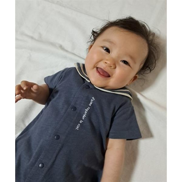 ※このアイテムは返品・交換対象外商品です。ZOZO問い合わせ番号:107233272ショップ:nissen，ニッセンブランド:QUNTSTYLE，キュントスタイル商品名:セーラー衿半袖ロンパース・ツーウェイオールカテゴリ:ママ＆ベビー&gt...