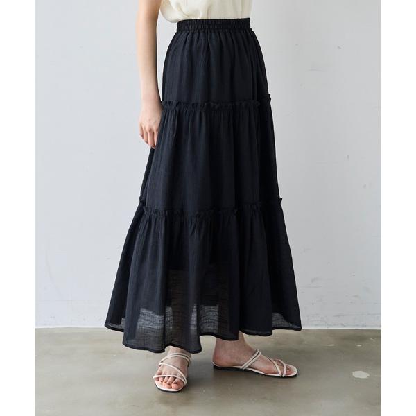 ZOZO問い合わせ番号:107233673ショップ:Auntie Rosa，アンティローザブランド:mil，ミル商品名:コットンライク楊柳 ティアードスカート【587211】カテゴリ:スカート>スカートブランド品番:MXANR2620...