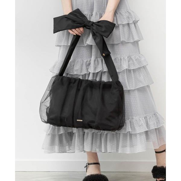ZOZO問い合わせ番号:107233762ショップ:RANDA，ランダブランド:RANDA，ランダ商品名:【A4対応】2WAY ビッグリボンチュールトートバッグカテゴリ:バッグ>トートバッグブランド品番:FB37301素材:生地、チュ...
