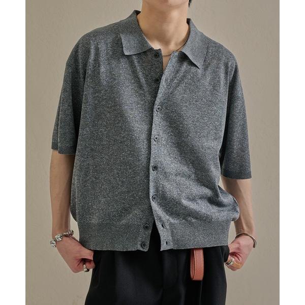 ZOZO問い合わせ番号:107233915ショップ:epnok，エプノックブランド:epnok，エプノック商品名:ベーシックルーズハイゲージ半袖サマーニットシャツカテゴリ:トップス>ニット/セーターブランド品番:670544素材:ポリ...