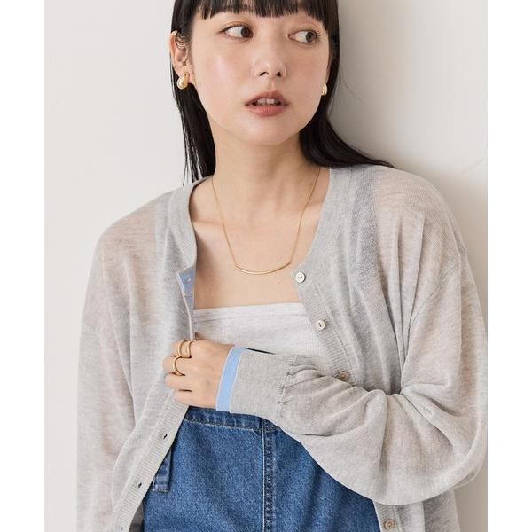 『タイムセール実施中』ZOZO問い合わせ番号:107234213ショップ:AMERICAN HOLIC，アメリカンホリックブランド:AMERICAN HOLIC，アメリカンホリック商品名:シアー配色ニットカーディガンカテゴリ:トップス&gt...