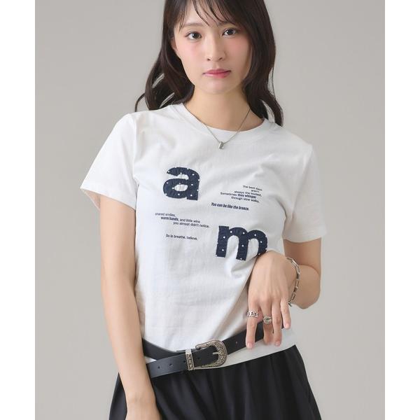 ZOZO問い合わせ番号:107234351ショップ:apres jour mignon，アプレジュールミニョンブランド:apres jour mignon，アプレジュールミニョン商品名:アップリケTシャツカテゴリ:トップス>Tシャツ/...