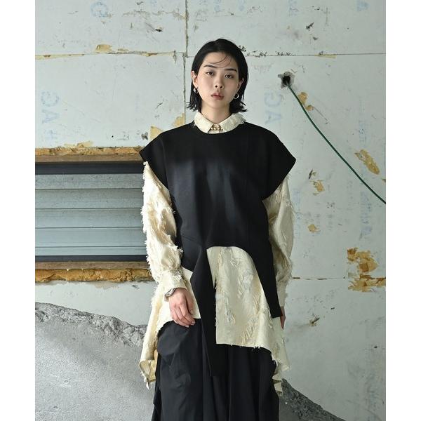 ZOZO問い合わせ番号:107234487ショップ:THE BESTIE SHOP，ザベスティショップブランド:funda mine，ファンダマイン商品名:アンイーブンベストカテゴリ:トップス>ベストブランド品番:FM2601-034...