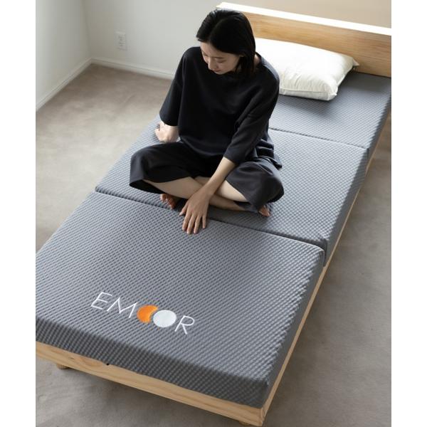『タイムセール実施中』ZOZO問い合わせ番号:107234625ショップ:EMOOR，エムールブランド:EMOOR，エムール商品名:【GRAND MATTRESS】三つ折りマットレス/セミシングルカテゴリ:インテリア>寝具ブランド品番...