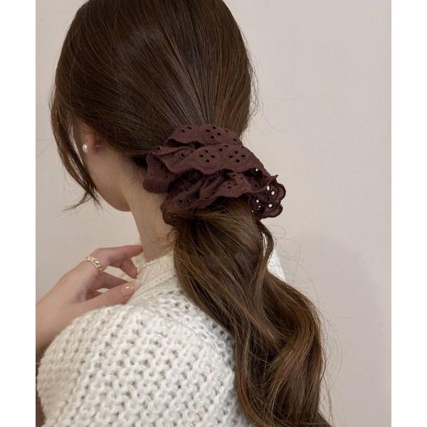 ZOZO問い合わせ番号:107235135ショップ:COLLARS，カラーズブランド:LUGG NAGG，ラグナグ商品名:【456833】花柄レースシュシュ(RZ)カテゴリ:ヘアアクセサリー>シュシュブランド品番:456833素材:ポ...