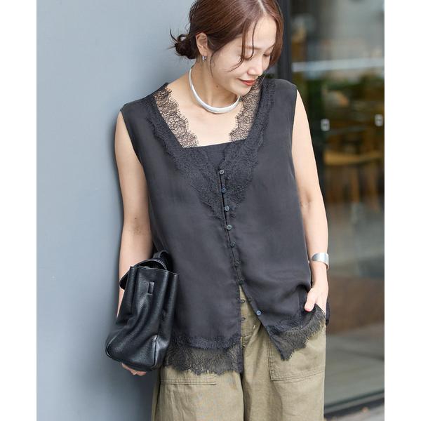 ZOZO問い合わせ番号:107235337ショップ:JOURNAL STANDARD，ジャーナルスタンダードブランド:JOURNAL STANDARD，ジャーナルスタンダード商品名:フィブリルレース2WAYノースリーブカテゴリ:トップス&g...