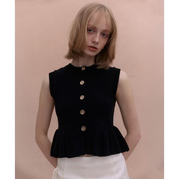 ZOZO問い合わせ番号:107235581ショップ:EIMY ISTOIRE，エイミーイストワールブランド:EIMY ISTOIRE，エイミーイストワール商品名:SIGN BUTTON KNIT TOPカテゴリ:トップス>ニット/セー...