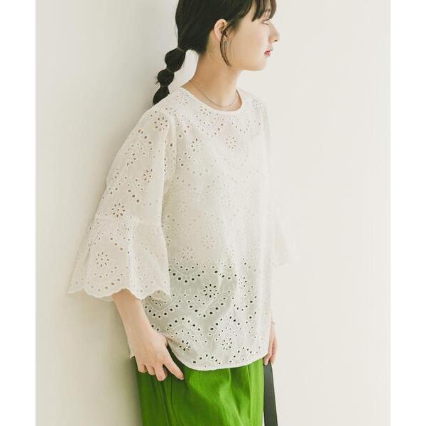 ZOZO問い合わせ番号:107272065ショップ:ITEMS URBAN RESEARCH，アイテムズ アーバンリサーチブランド:ITEMS URBANRESEARCH，アイテムズ アーバンリサーチ商品名:スカラップスリーブレースブラウス...