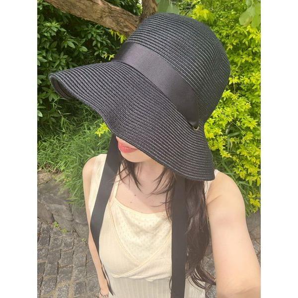 ZOZO問い合わせ番号:107272121ショップ:LILY BROWN，リリー ブラウンブランド:LILY BROWN，リリーブラウン商品名:ナローリボンUVブレードハットカテゴリ:帽子>ハットブランド品番:LWGH262340カラ...