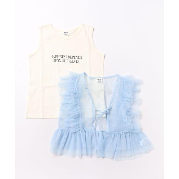 ZOZO問い合わせ番号:107272433ショップ:F.O.Online Store，エフオーオンラインストアブランド:BREEZE，ブリーズ商品名:チュールベストタンクトップセットカテゴリ:トップス>タンクトップブランド品番:J31...