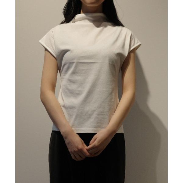 ZOZO問い合わせ番号:107272907ショップ:MIDWEST，ミッドウエストブランド:CLANE，クラネ，MIDWEST，ミッドウエスト商品名:CLANE UP NECK COMPACT TOPSカテゴリ:トップス>Tシャツ/カ...